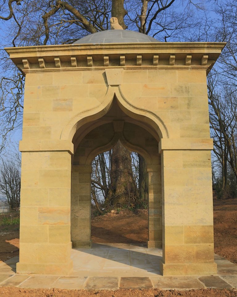 Private-Memorial-in-West-Sussex-Sandstone-and-Basalt-dome-(3 ...